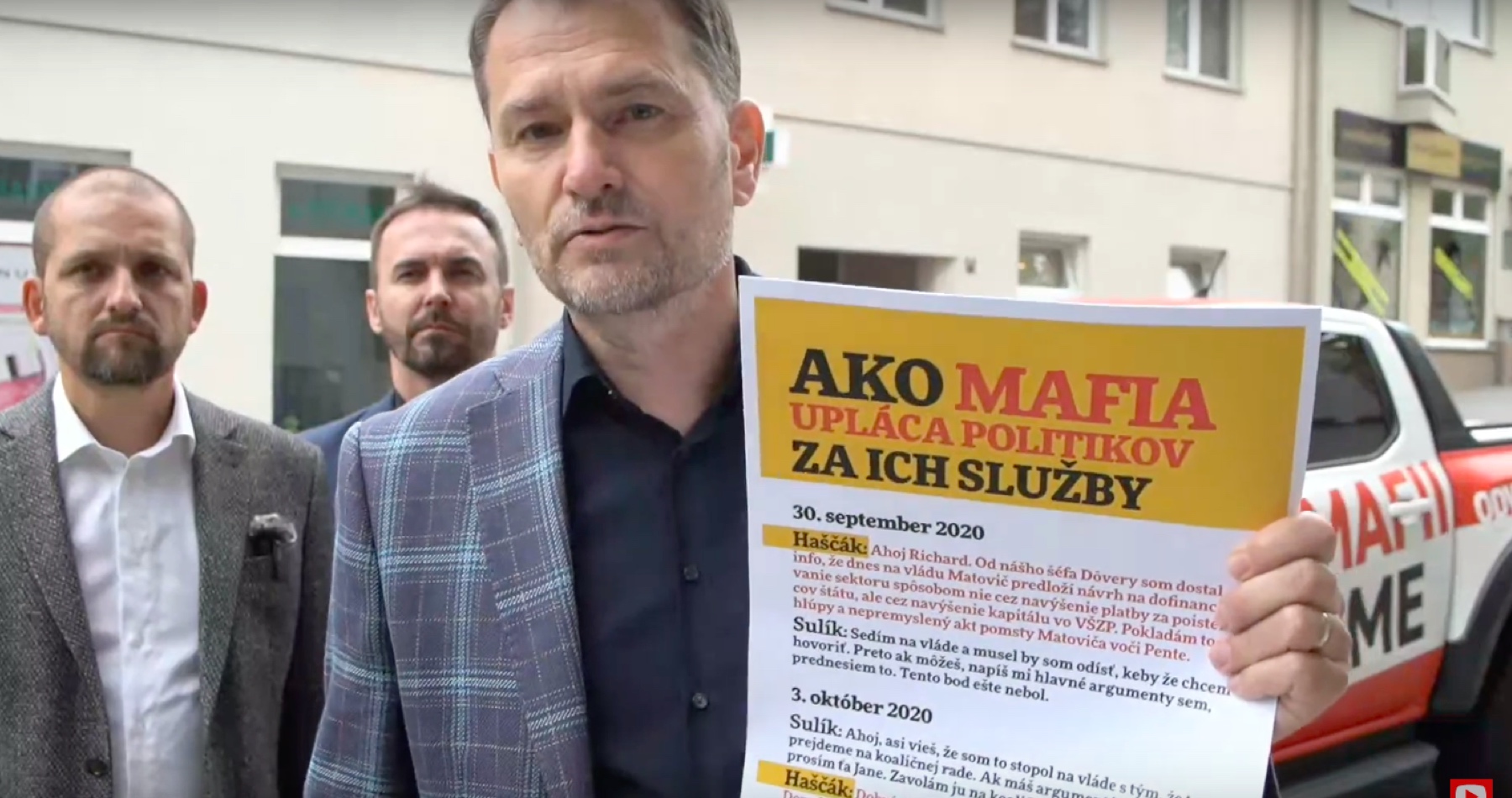 VIDEO: Matovič zverejnil komunikáciu Sulíka s Haščákom. Šéf SaS v ...